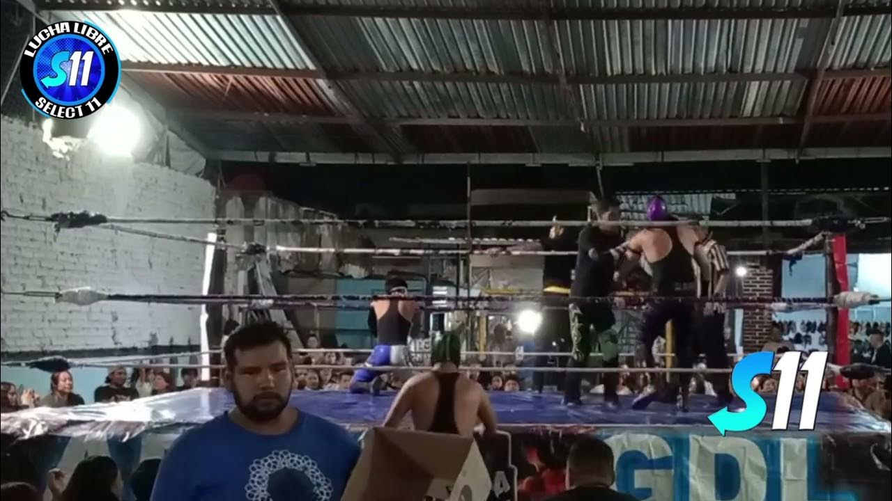 Sureño Fly, King Magic, Ave De Fuego vs Golden Fly, Neptuno, Evil D. ( Lucha Completa ) Arena ...