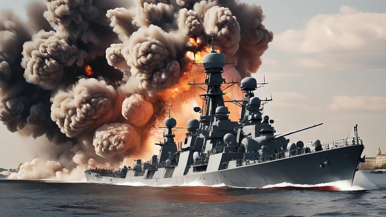 13 Minutes Ago! Just Arrived in the Black Sea Russian Cruiser Warship ...