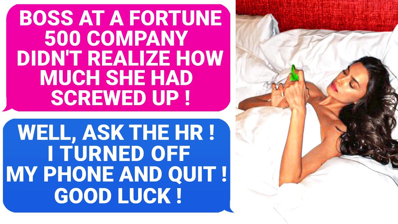 Boss Didn't Realize How Much She Screwed Up! Well, Ask HR! I Turned Off ...