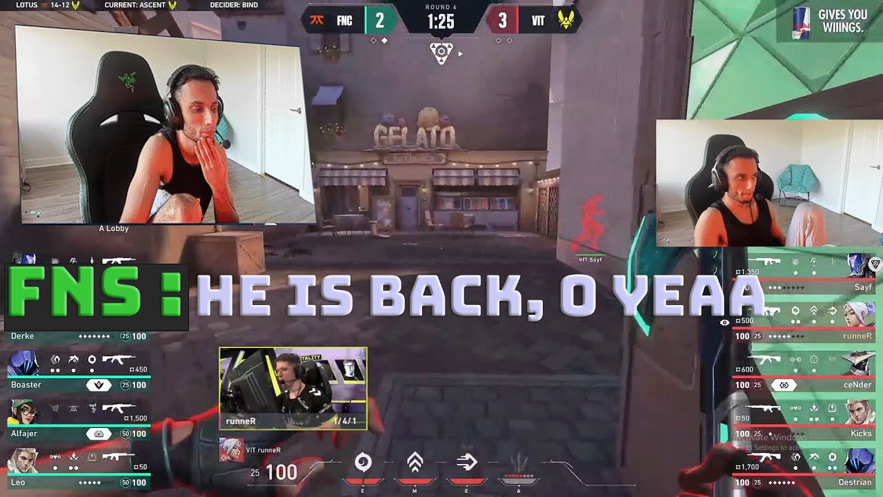 FNS Reacts To INSANE 4k by FNC Alfajer | FNC VS VIT | VALORANT - YouTube