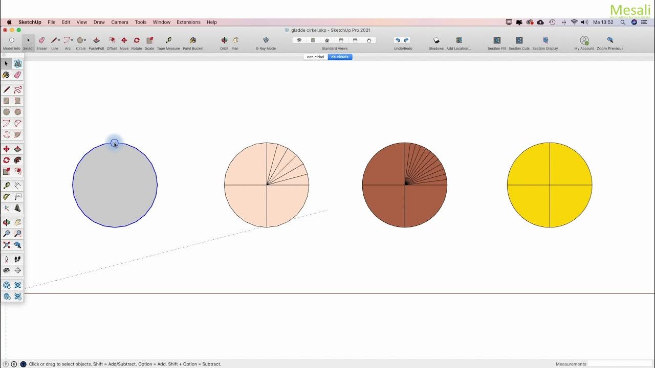 SketchUp Tutorial: Gladde cirkel tekenen - YouTube