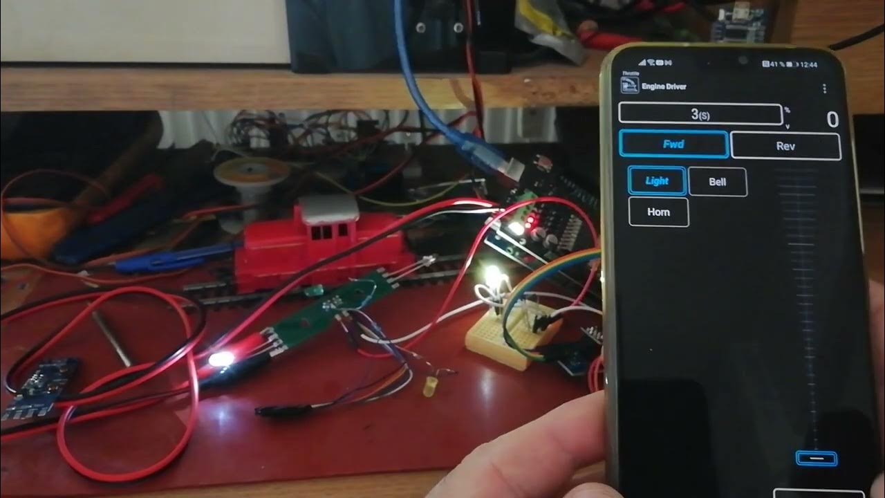 test NEM652 decoder with DCC++EX Arduino Station and Android Throttle ...