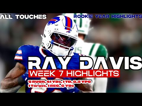 Ray Davis Highlights | Week 7, 2024 | Buffalo vs Tennessee | Ray Davis ...