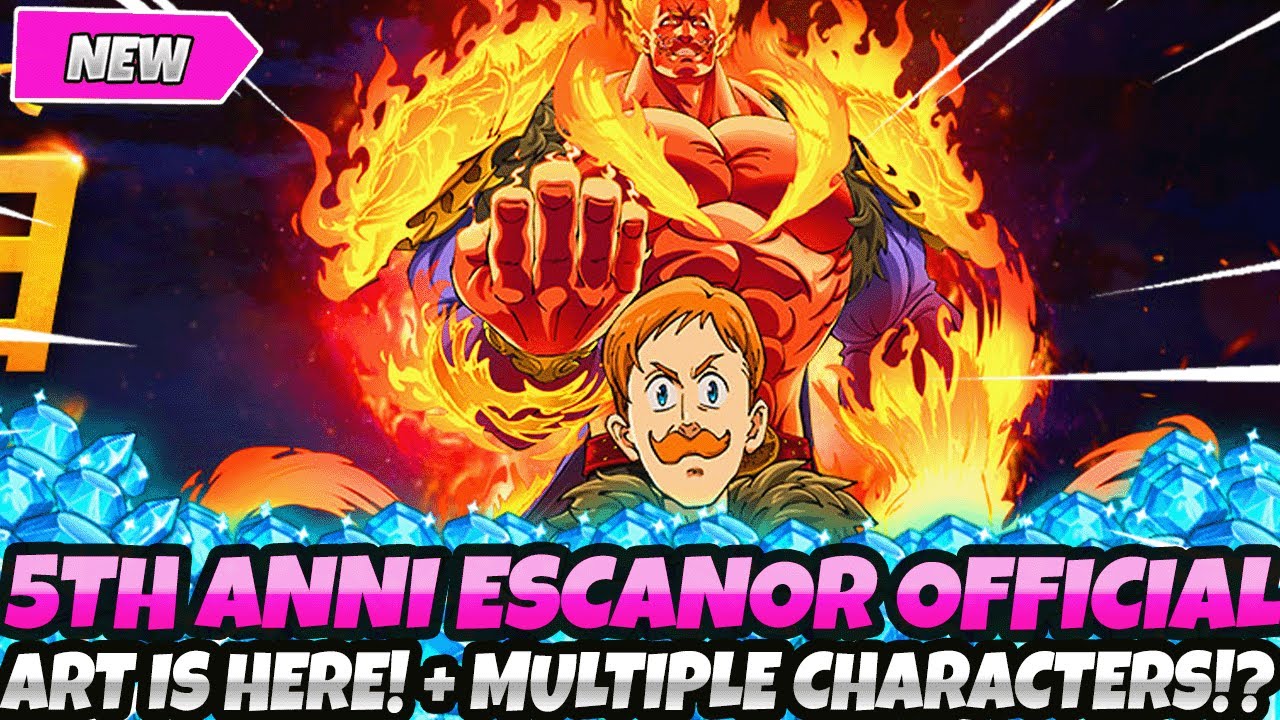 *5TH ANNI ESCANOR OFFICIAL ART IS HERE!* + MULTIPLE NEW UNITS FOR THE FESTIVAL!? (7DS Grand ...