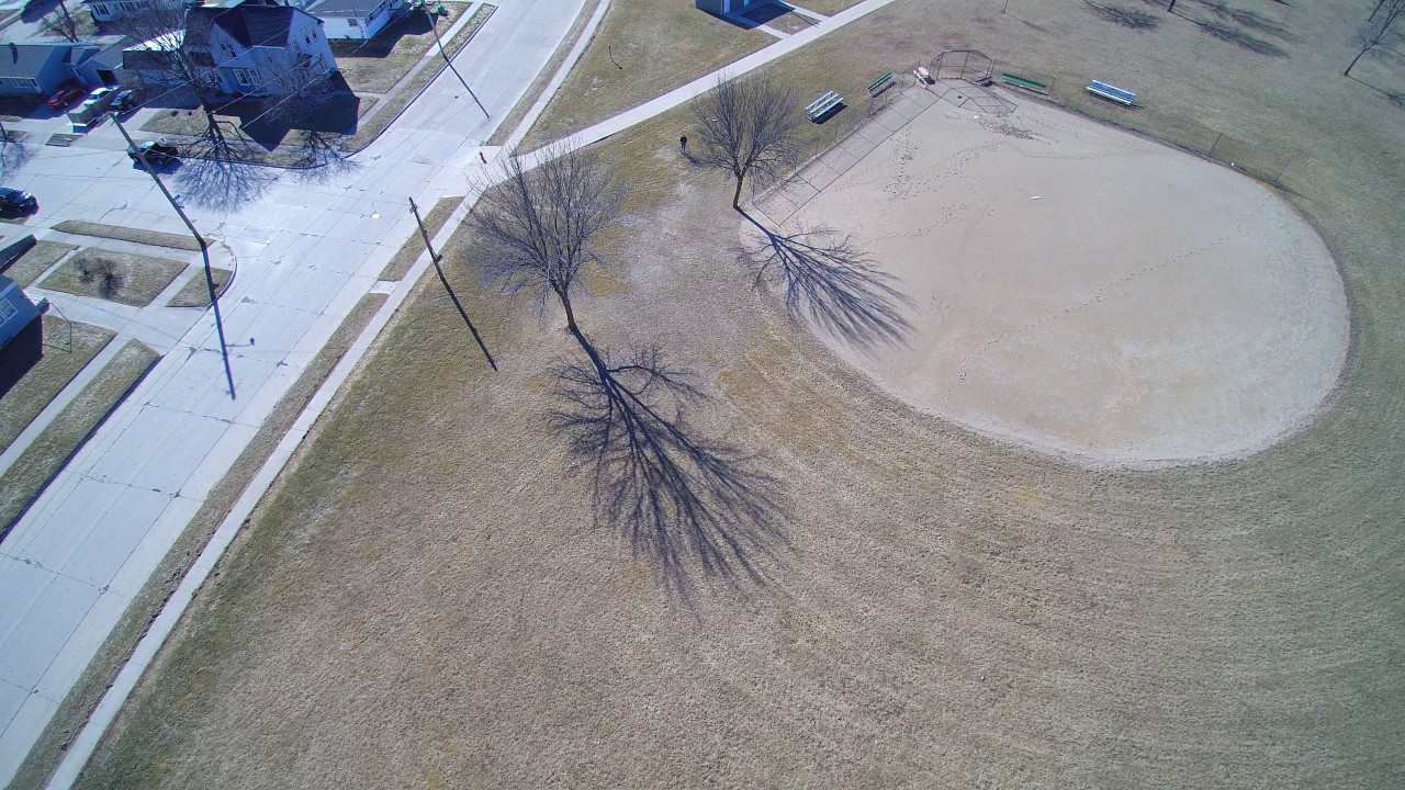 Drone over park at home - YouTube