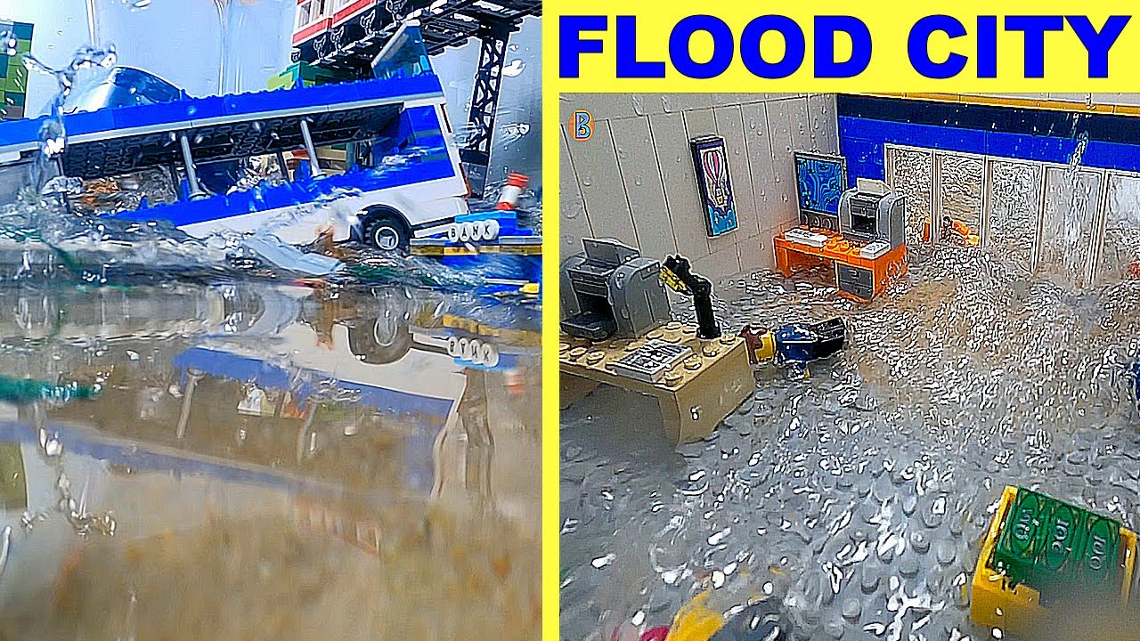 LEGO FLOOD CITY - DAM Breach - ep 54 - YouTube