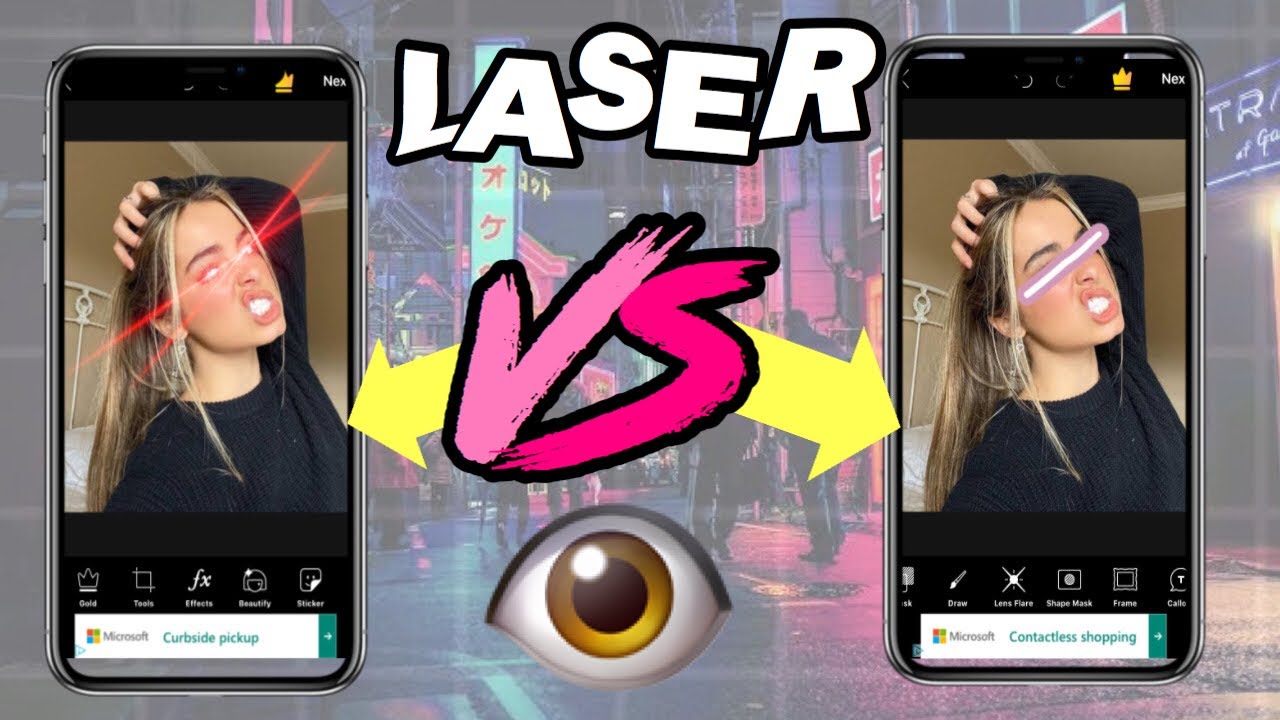 HOW TO GET THE LASER EFFECT ON YOUR PHOTOS - YouTube