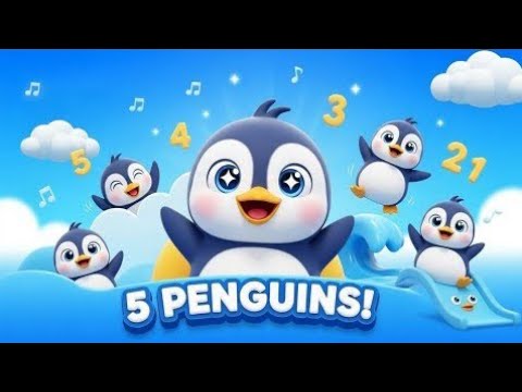 5 Little Penguins 🐧 Counting Song for Kids | Fun Nursery Rhymes ...