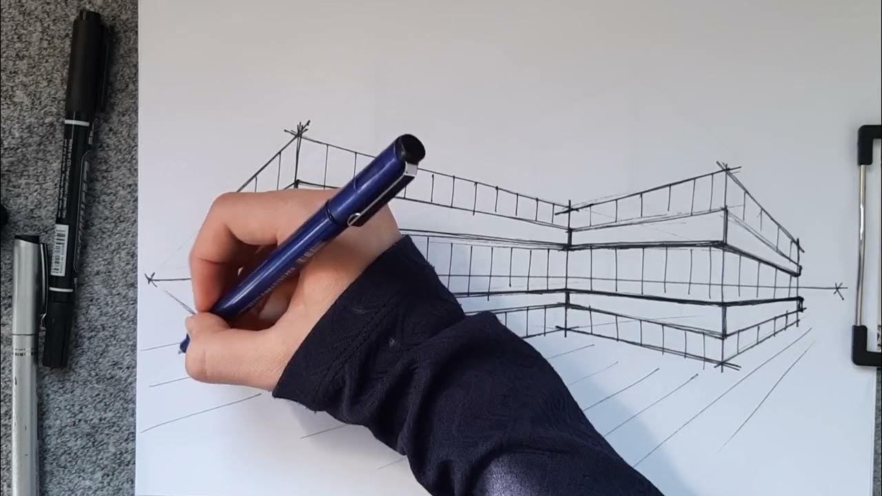 Architectural sketch with very easy steps.. watch and enjoy 🤗 - YouTube