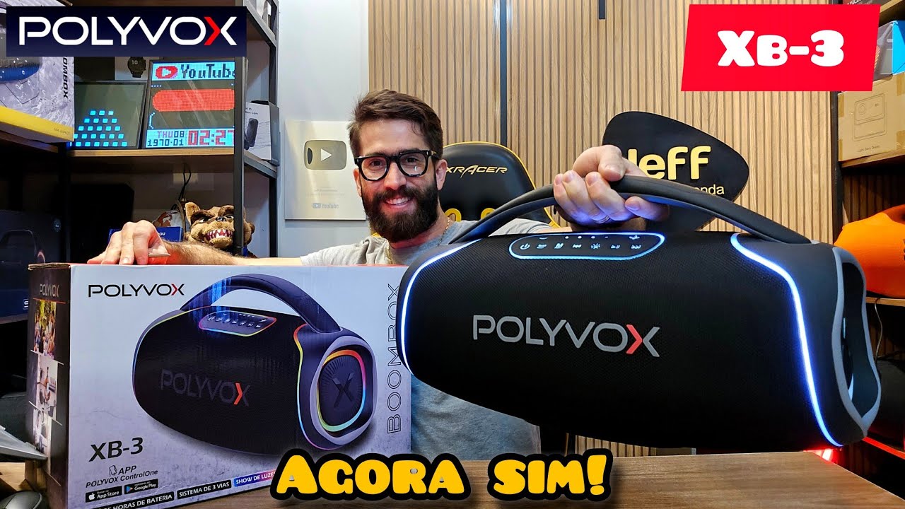 POLYVOX BOOMBOX XB-3 200W IPX4: AGORA SIM! A MARCA SUBIU DE PATAMAR ...
