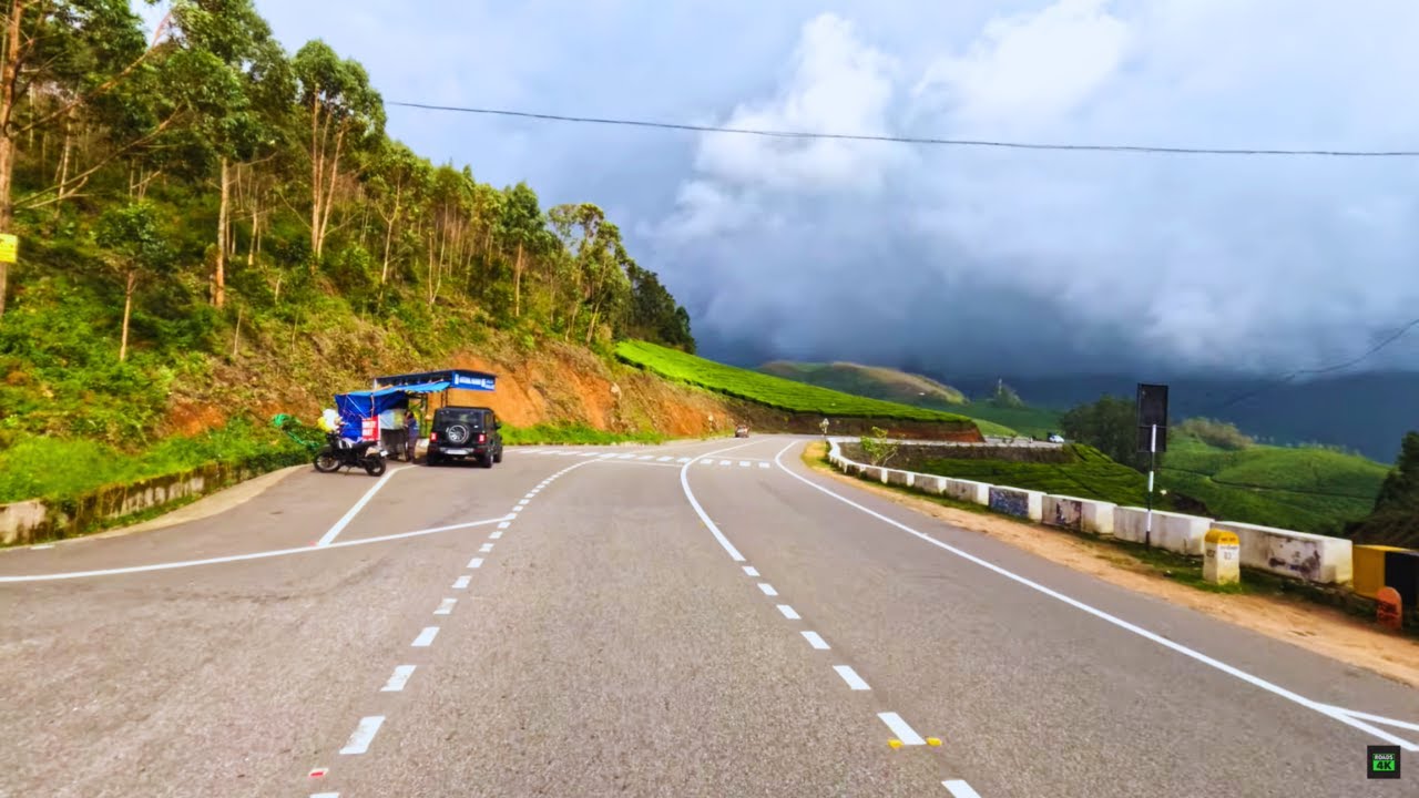 Munnar Town, Kerala, India 🔥 Scenic Drive Munnar Gap Road 🔥 National ...