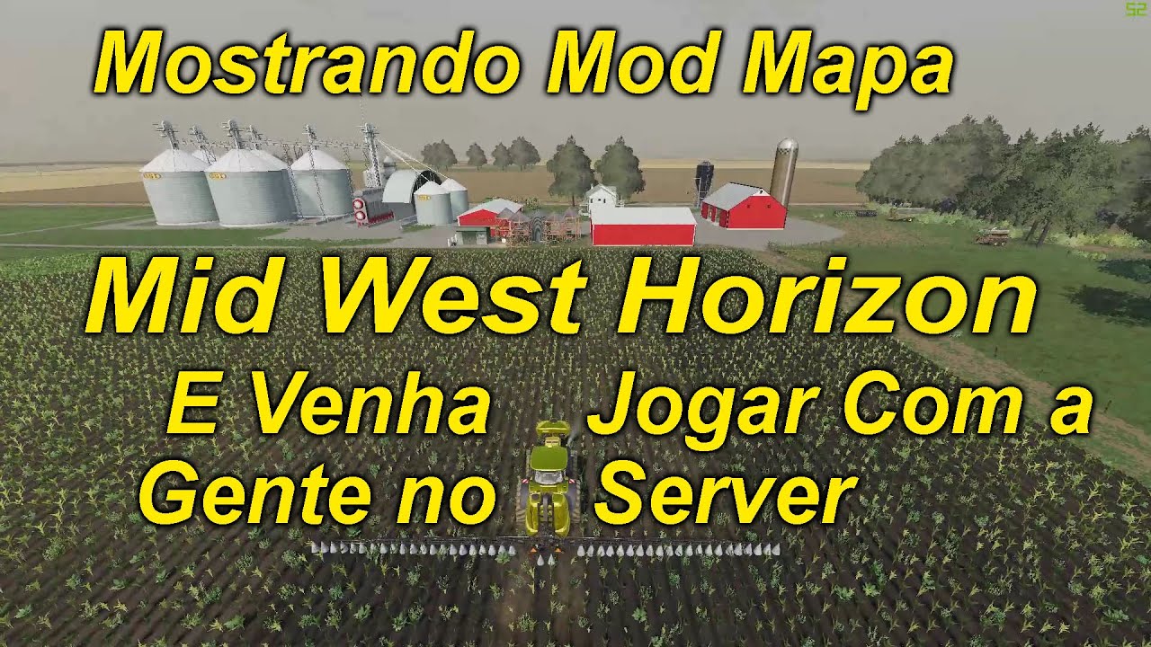 FS 19 Mostrando o Mapa Mid West Horizon e Chamando Jogadores para Jogar ...