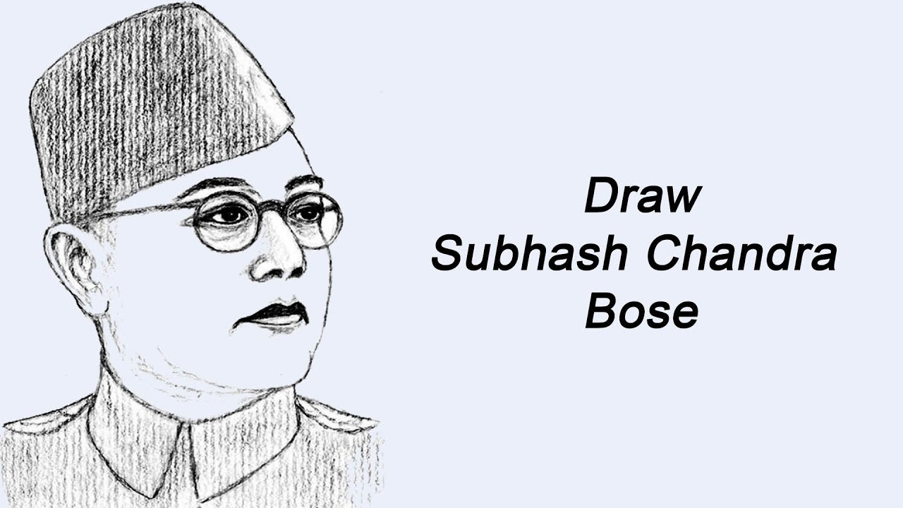 How to Draw subhash Chandra Bose easy || easy Drawing - YouTube