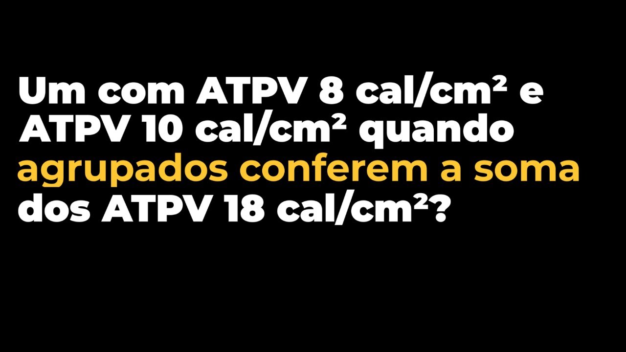 Saiba sobre o ATPV (Arch Thermal Performance Value) - YouTube