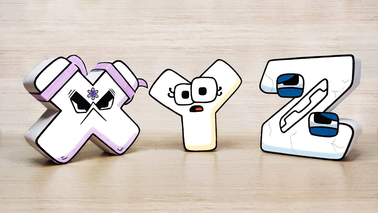 Cool Craft | Paper Alphabet Lore X Y Z - YouTube