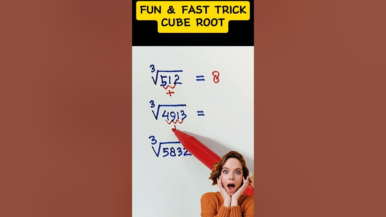 MATH HACK_ Fast Trick Cube Root - YouTube