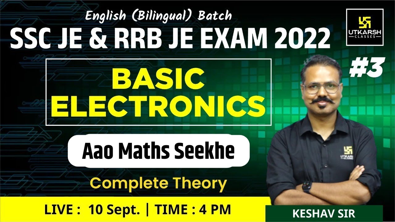 SPICY TOPICS #3 | Basic Electronics | English Bilingual Batch | SSC JE ...