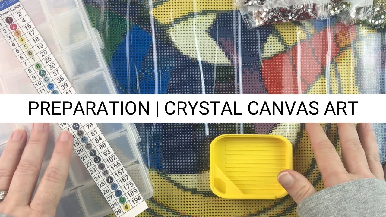 Diamond Painting - Preparation | Crystal Canvas Art Designs - YouTube