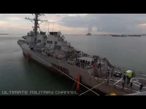 USS John S McCain Prepared Onload to MV Treasure