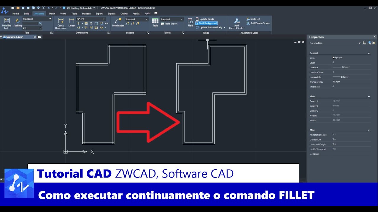 Tutorial CAD: Execute Várias Vezes o Comando FILLET Sem Sair do Comando ...