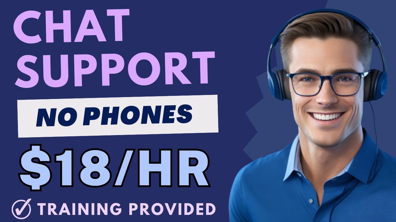$18/hr Chat Support No Phones Remote Job | Training Provided | Work ...