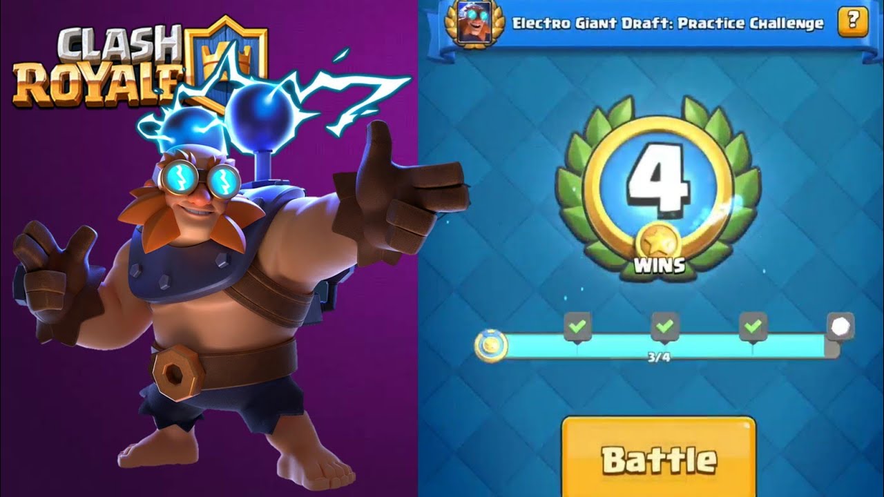 ELECTRO GIANT Gameplay | Clash Royale | Quick-Witted - YouTube