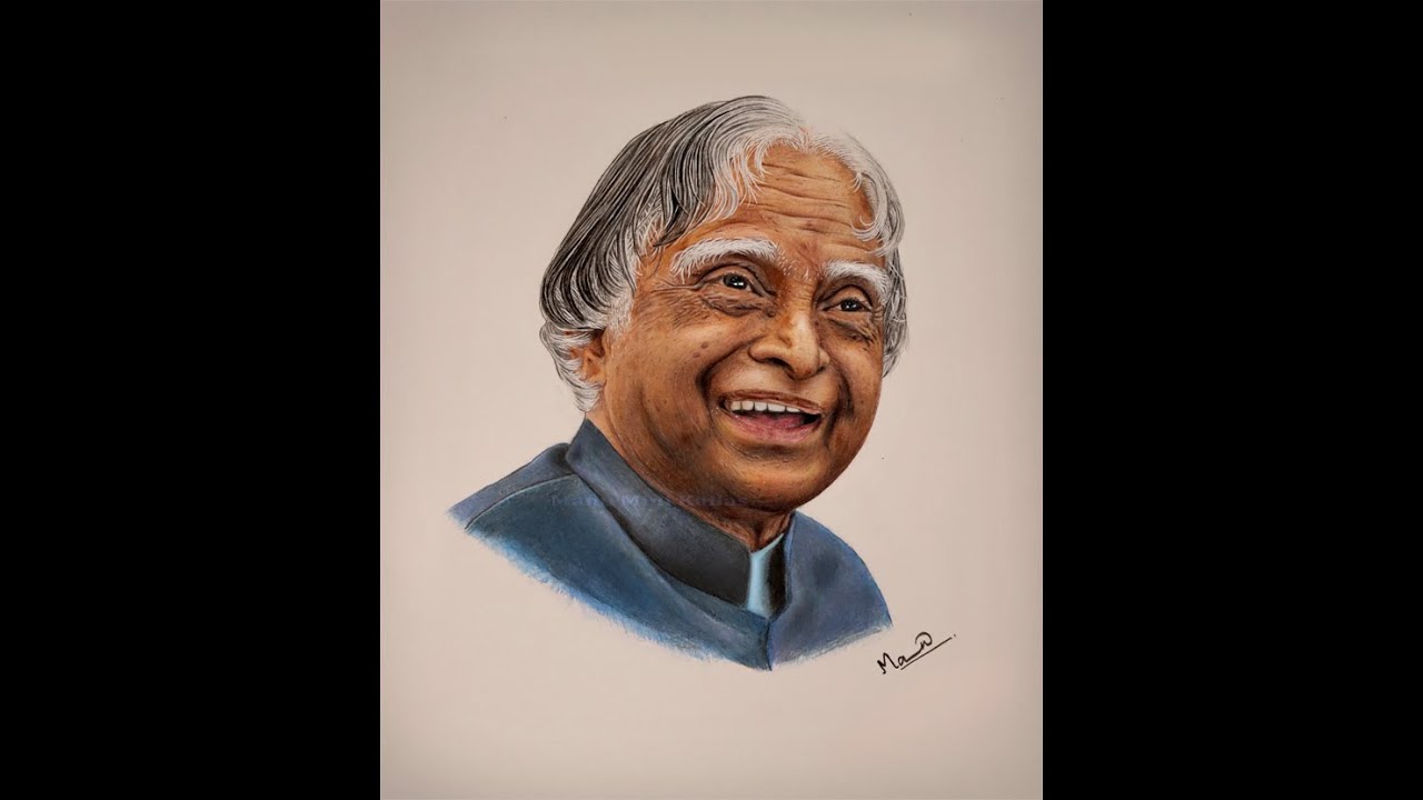 Drawing APJ Abdul Kalam Sir - YouTube