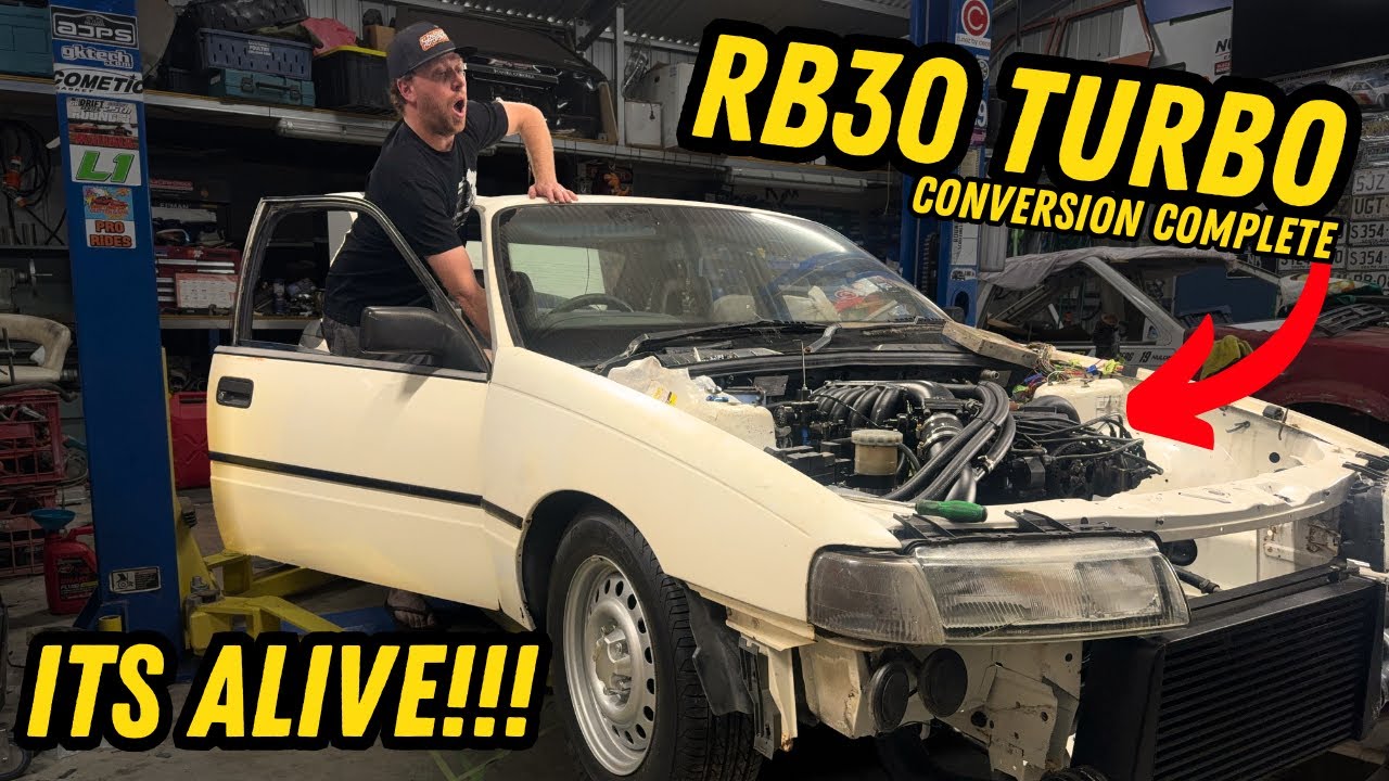 ITS ALIVE! RB30ET VN Commodore runs and "drives" with heaps of UPGRADES ...