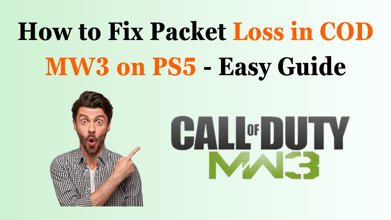 How to Fix Packet Loss in COD MW3 on PS5 - Easy Guide - YouTube
