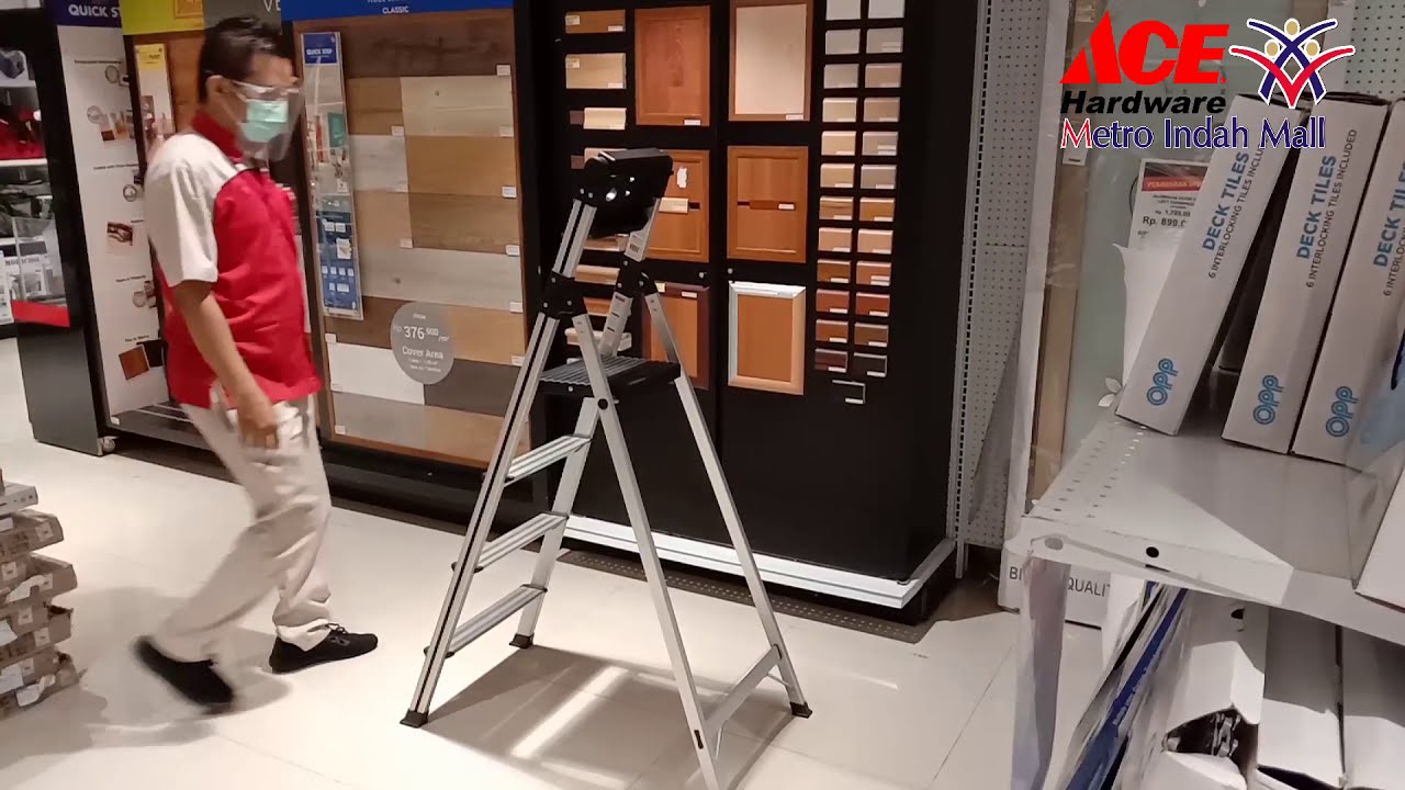ACE HARDWARE MIM I PRODUCT REVIEW I Tangga Lipat Alumunium 4 Steps ...