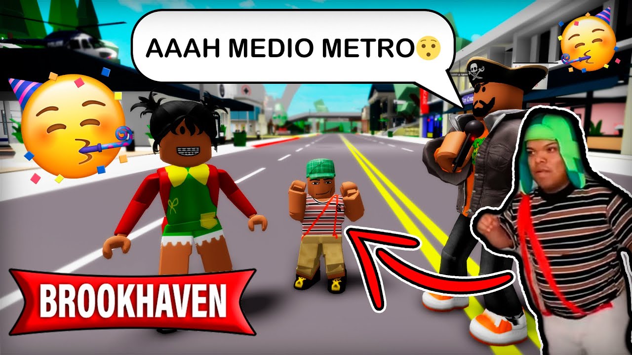 MEDIO METRO BAILANDO en BROOKHAVEN 🤩💖 - YouTube