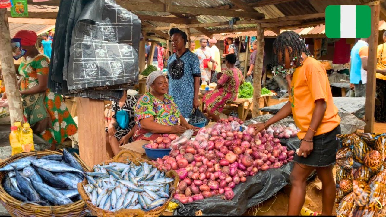 Rural Market Day in Camp 2 Nigeria - Cost of Living in Nigeria West ...