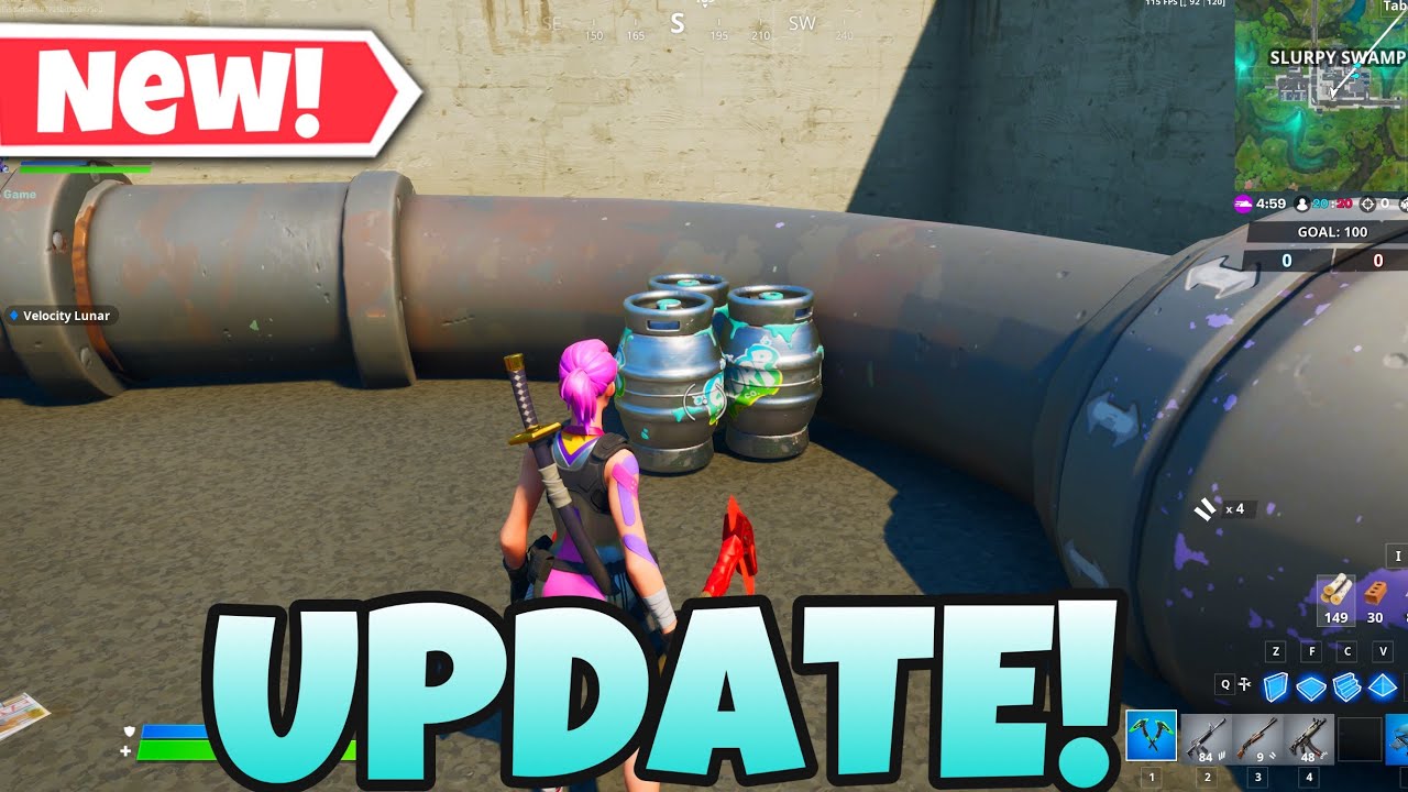 NEW Slurp Barrel UPDATE!Fortnite new season 5 update - YouTube