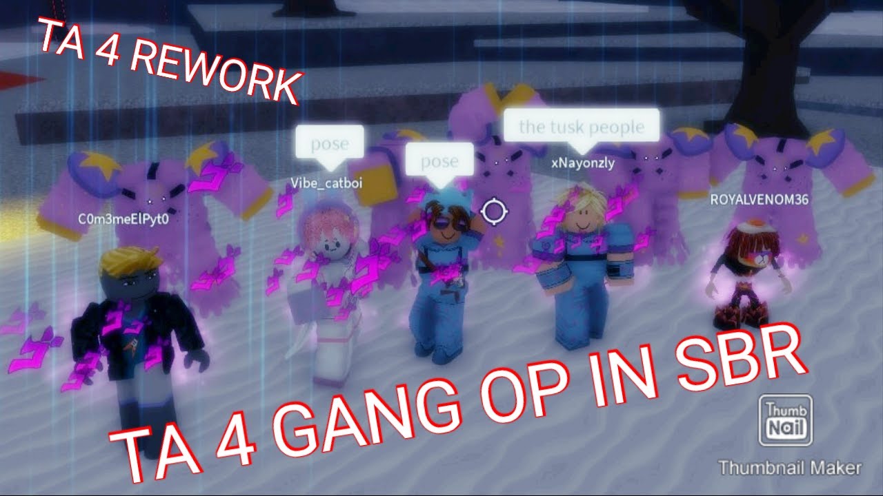 (SBR) TA4 REWORK GANG OP IN YBA - YouTube