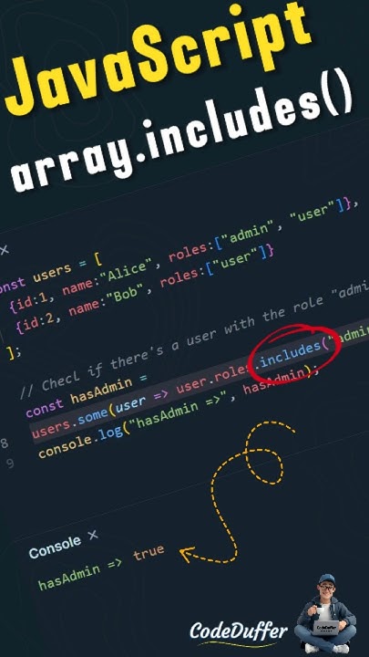 Boost Your JavaScript Skills with the Array Includes() Method! - YouTube