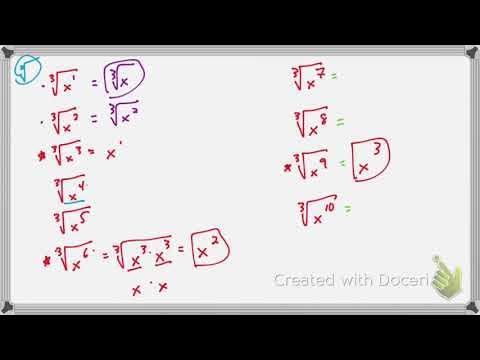 Breaking variables in radicals down - YouTube