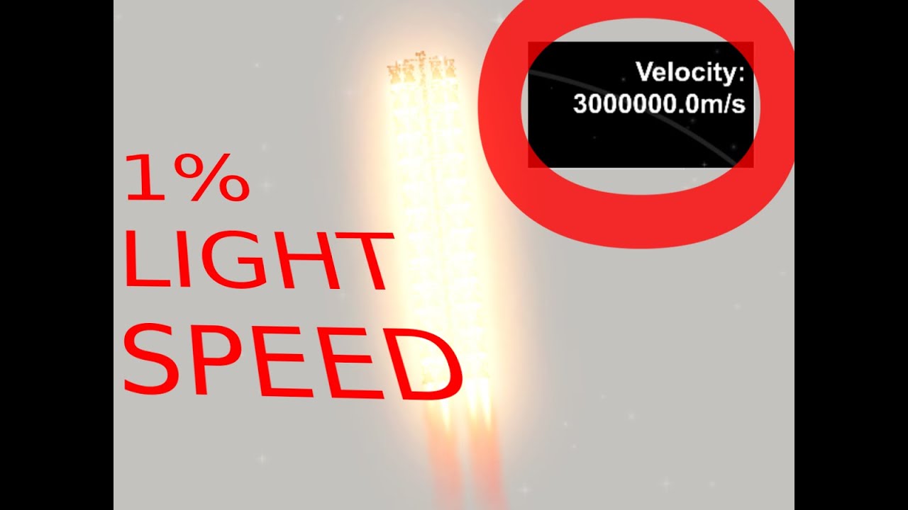 I REACHED 1% THE SPEED OF LIGHT | Space flight simulator 1.5 (New ...