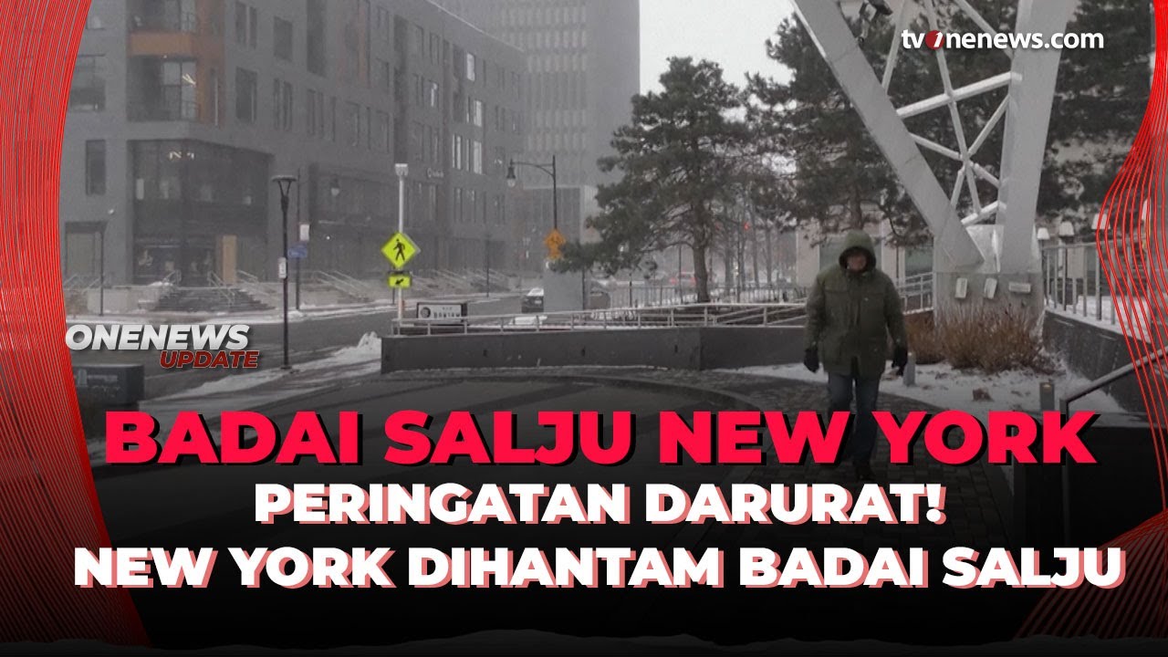Badai Salju Dahsyat Landa New York, Status Darurat Ditetapkan | OneNews ...