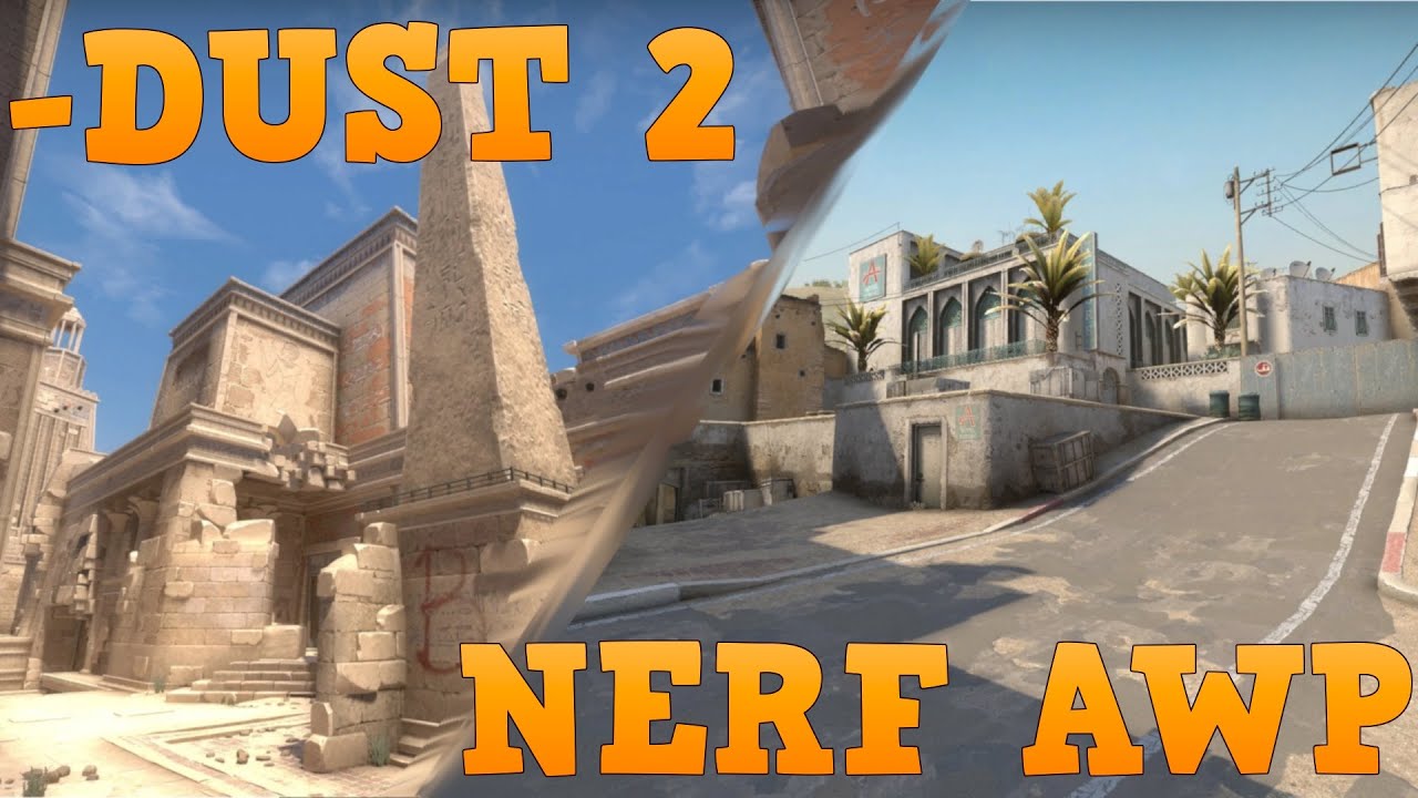 Nerf AWP i M4 oraz -Dust 2 +Anubis (CS:GO) - YouTube