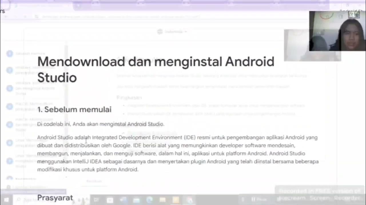 TUTORIAL MENGINSTALL APLIKASI ANDROID STUDIO - YouTube