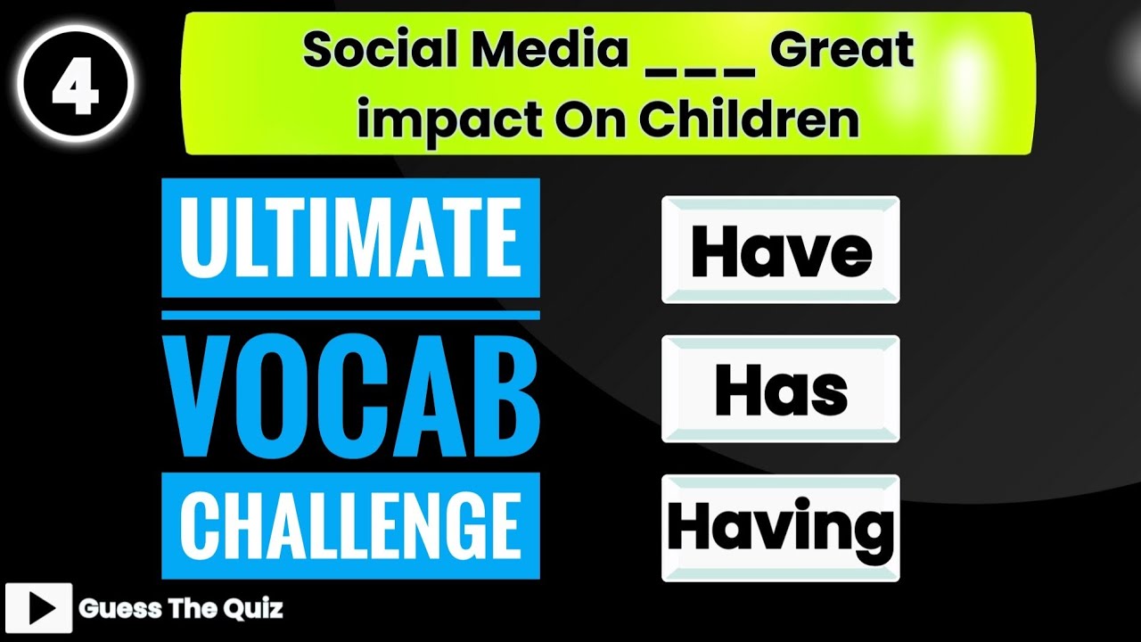 Take This Vocabulary Quiz | Test Your Vocabulary Skills | - YouTube