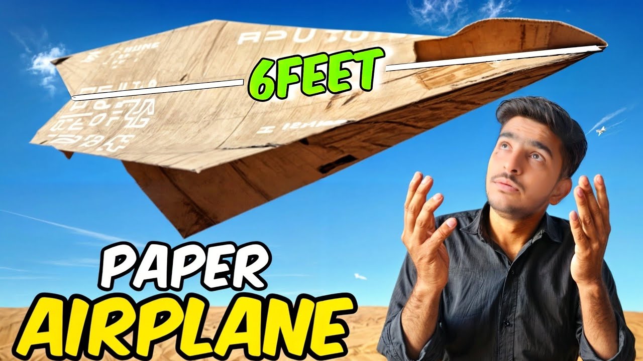 We Made Largest Paper Airplane - Will It Fly ? 💯% Real - YouTube