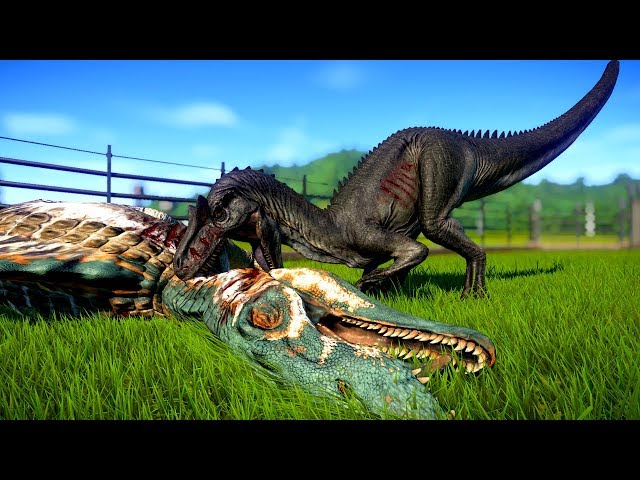 Spinosaurus Vs T Rex Vs Giganotosaurus Vs Allosaurus