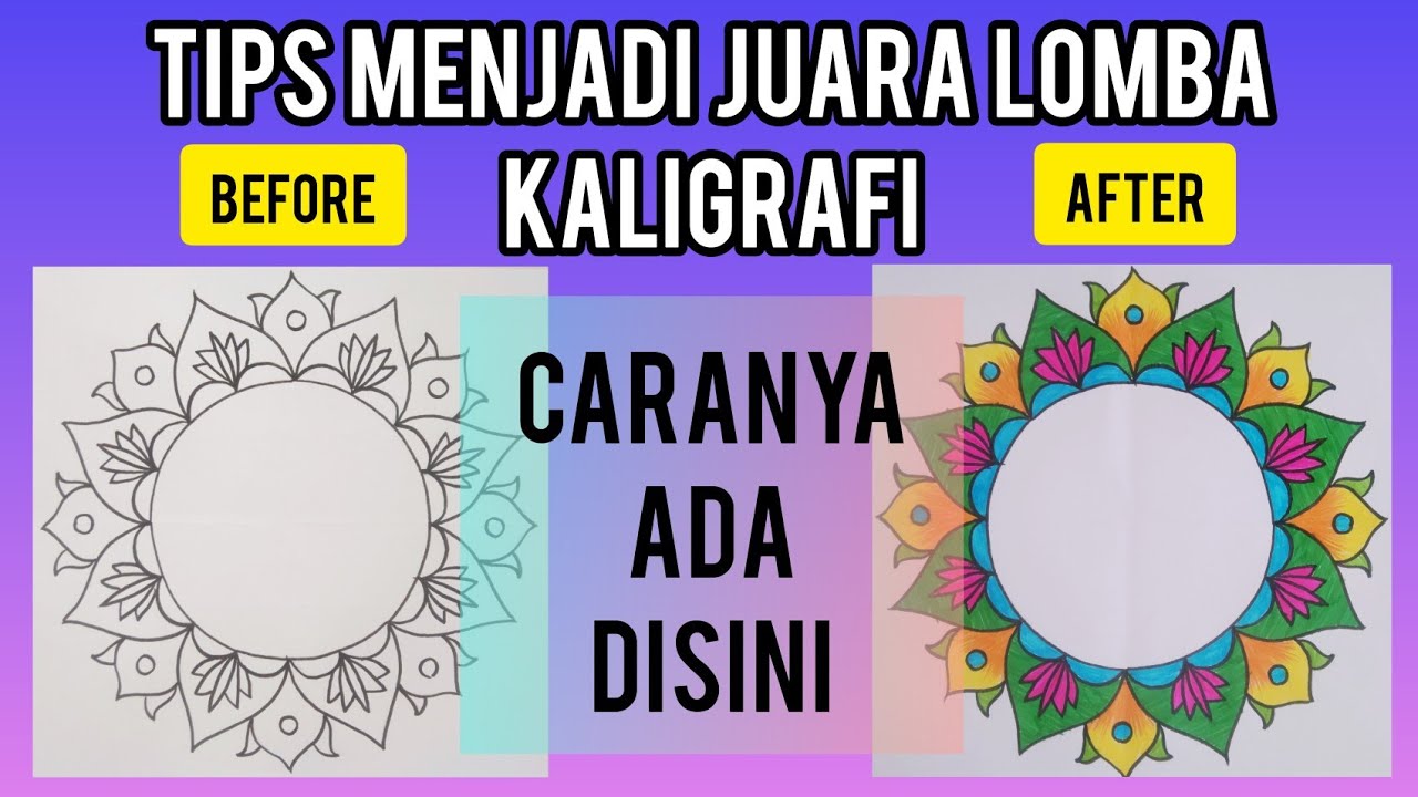 cara membuat bingkai kaligrafi mudah dan simple tapi hasilnya bagus ...