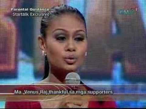 Maria Venus Raj at Startalk - YouTube