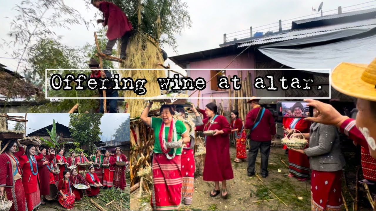 Tagin tribe Tradition - Offering Wine to Spirit || Local Ritual ( Ryalo ...