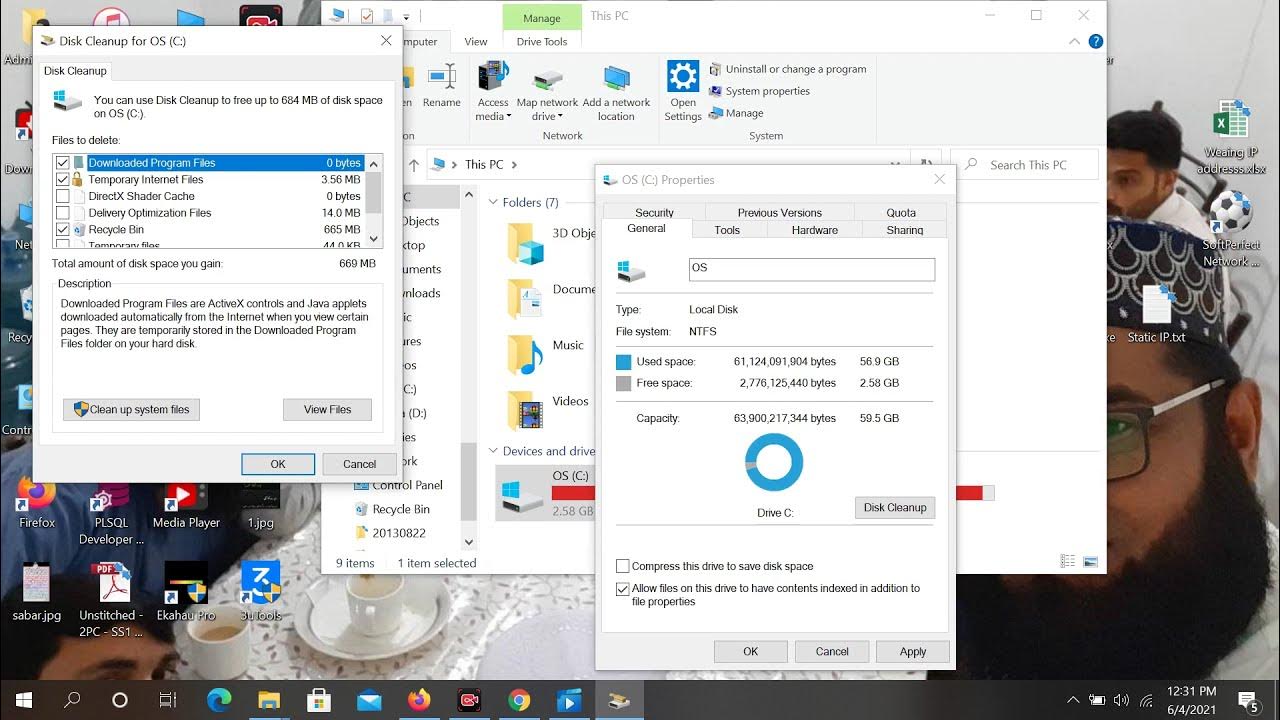 How to Make free space in C Drive C drive Storage issue 4/June/2021 ...