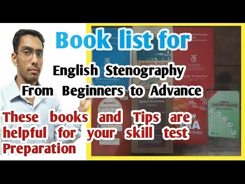 Books For English Stenography for SSC Stenographer, high court - YouTube