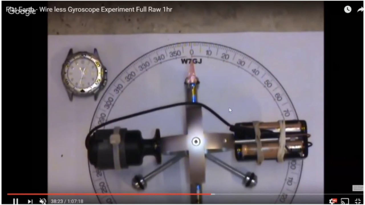 Gyroscope Earth Rotation Test - YouTube