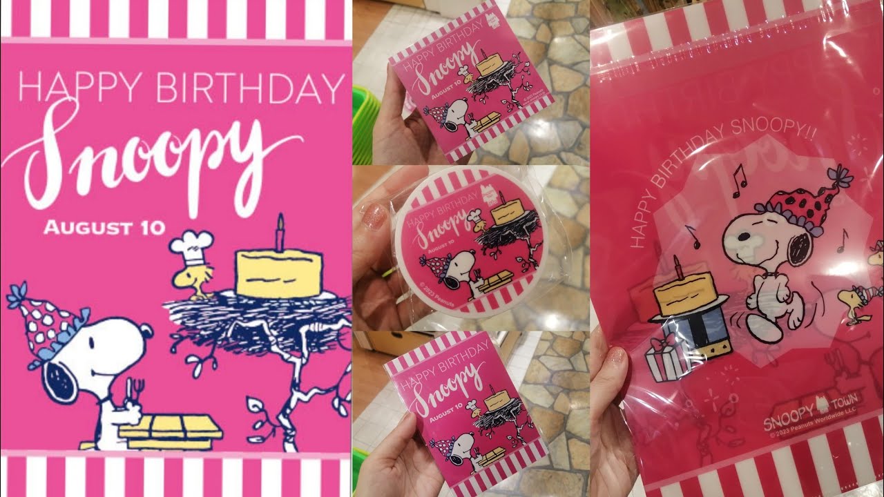 【HBD SNOOPY!! part2】スヌーピー誕生祭2023グッズを見に行った日 - YouTube